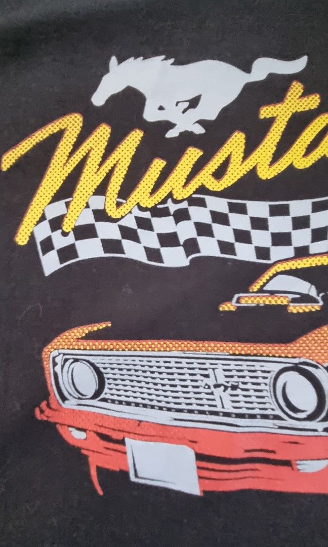 Auth New Ford Mustang Official Merch Medium Black Shirt, Men's Fashion ...