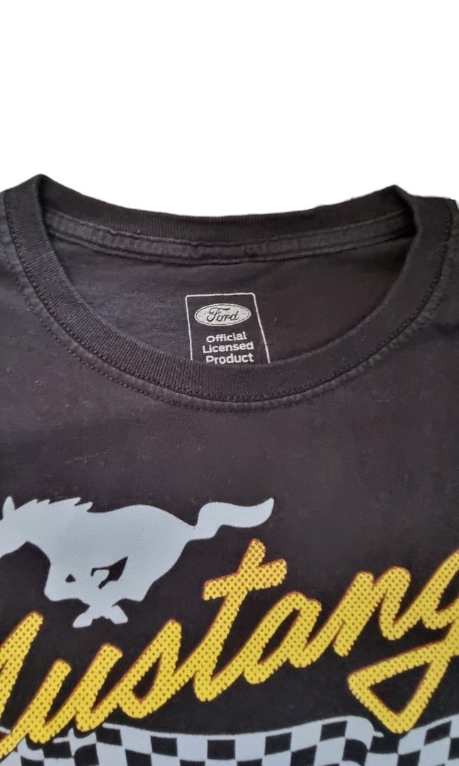Auth New Ford Mustang Official Merch Medium Black Shirt, Men's Fashion ...