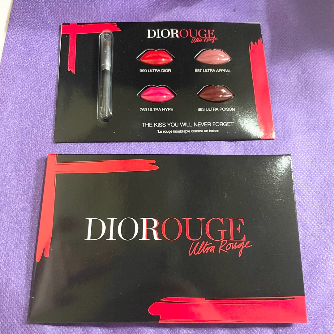 AUTHENTIC Dior rouge ultra rouge lipstick card, Beauty & Personal Care ...