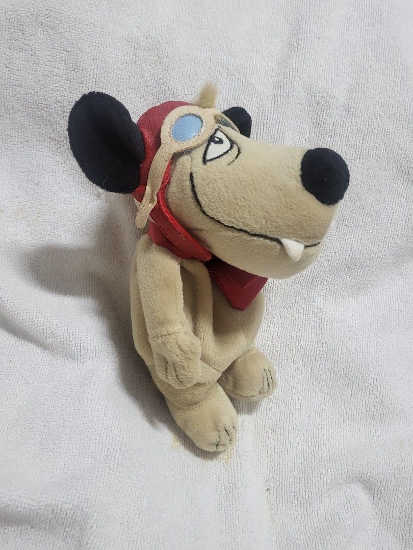 Authentic Vintage Warner Bros Wacky Races Muttley Bean Bag Plush Soft ...