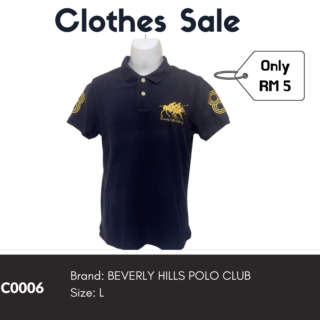 BEVERLY HILLS POLO CLUB (BHPC) Polo Shirt, Men's Fashion, Tops & Sets, Tshirts & Polo Shirts on ...