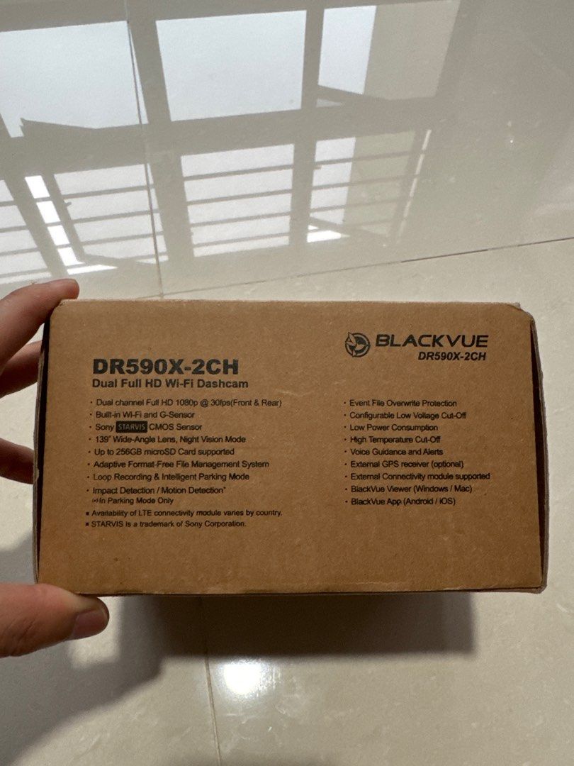 Blackvue Wi-fi full HD dashcam (DR590X-2CH), Car Accessories, Accessories on Carousell