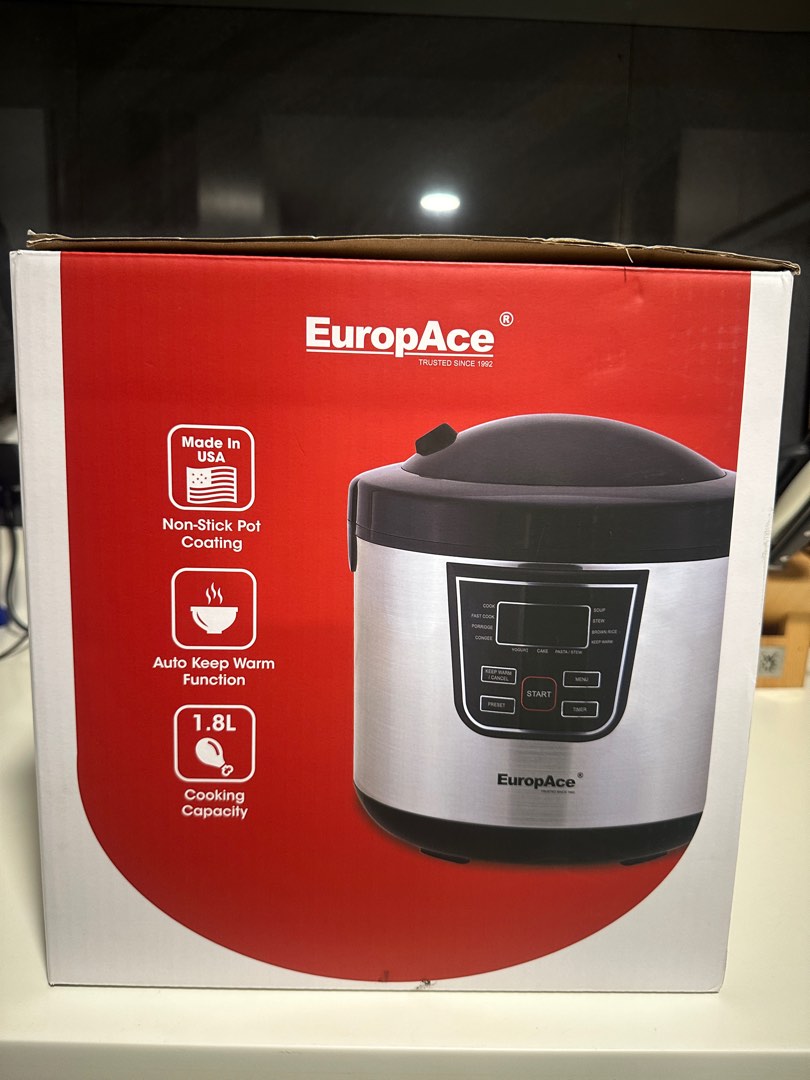 BNIB europace multifunction rice cooker, TV & Home Appliances, Kitchen ...