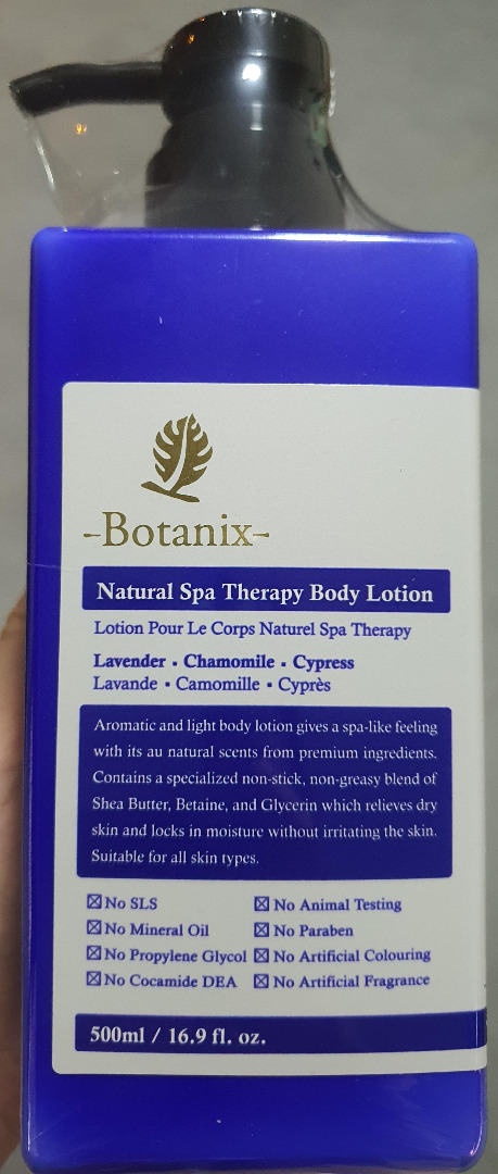 Botanix Natural Spa Therapy Body Lotion 500ml BNIB, Beauty & Personal ...