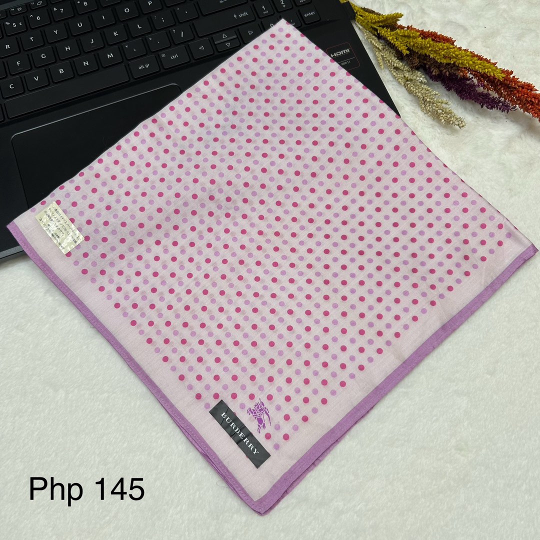 Burberry dots Handkerchief, Men's Fashion, Watches & Accessories, Handkerchief & Pocket Squares ...