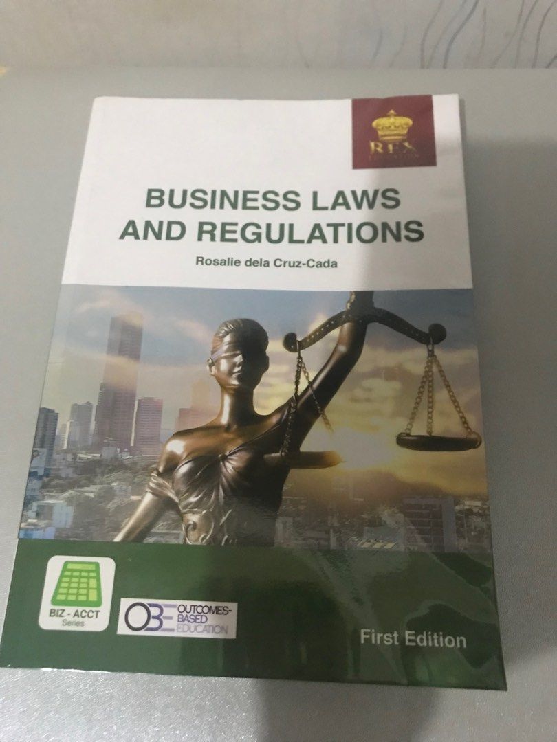 Business Law and Regulations by Rosalie Dela Cruz-Cada (First Edition), Hobbies & Toys, Books ...