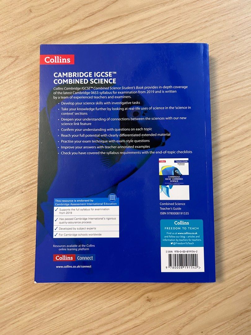 Cambridge Igcse Combined Science Textbook Hobbies And Toys Books