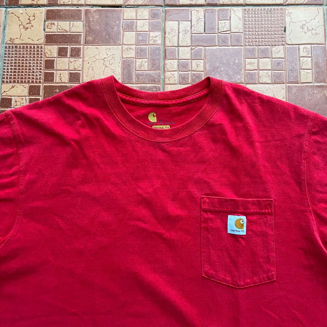 Carhartt k87 red pocket tee, Men's Fashion, Tops & Sets, Tshirts & Polo ...