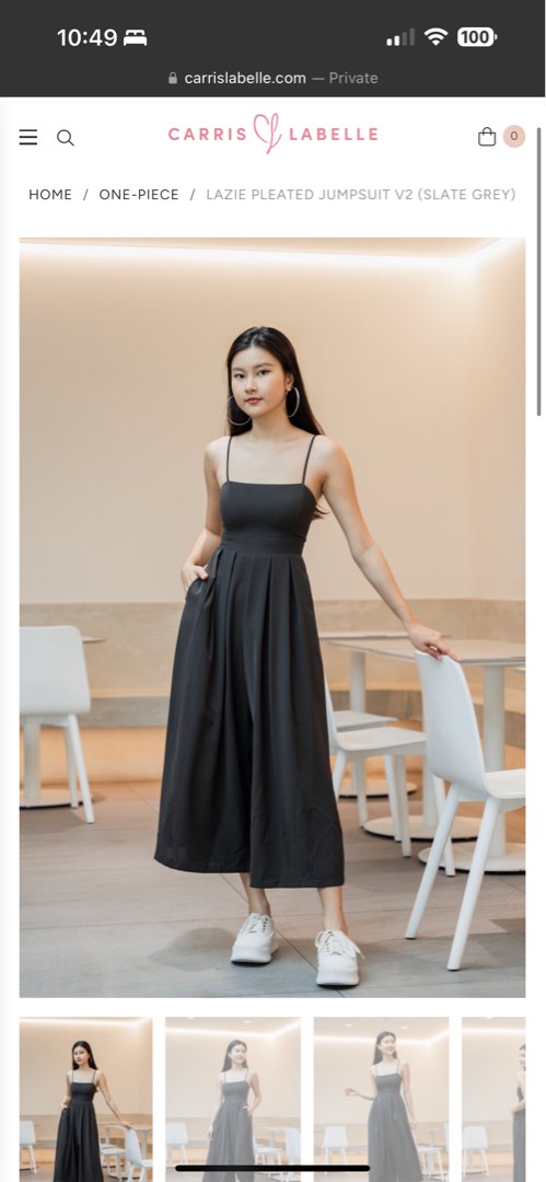 carrialabelle lazie jump suit v2 (slate grey), Women's Fashion, Dresses & Sets, Jumpsuits on ...