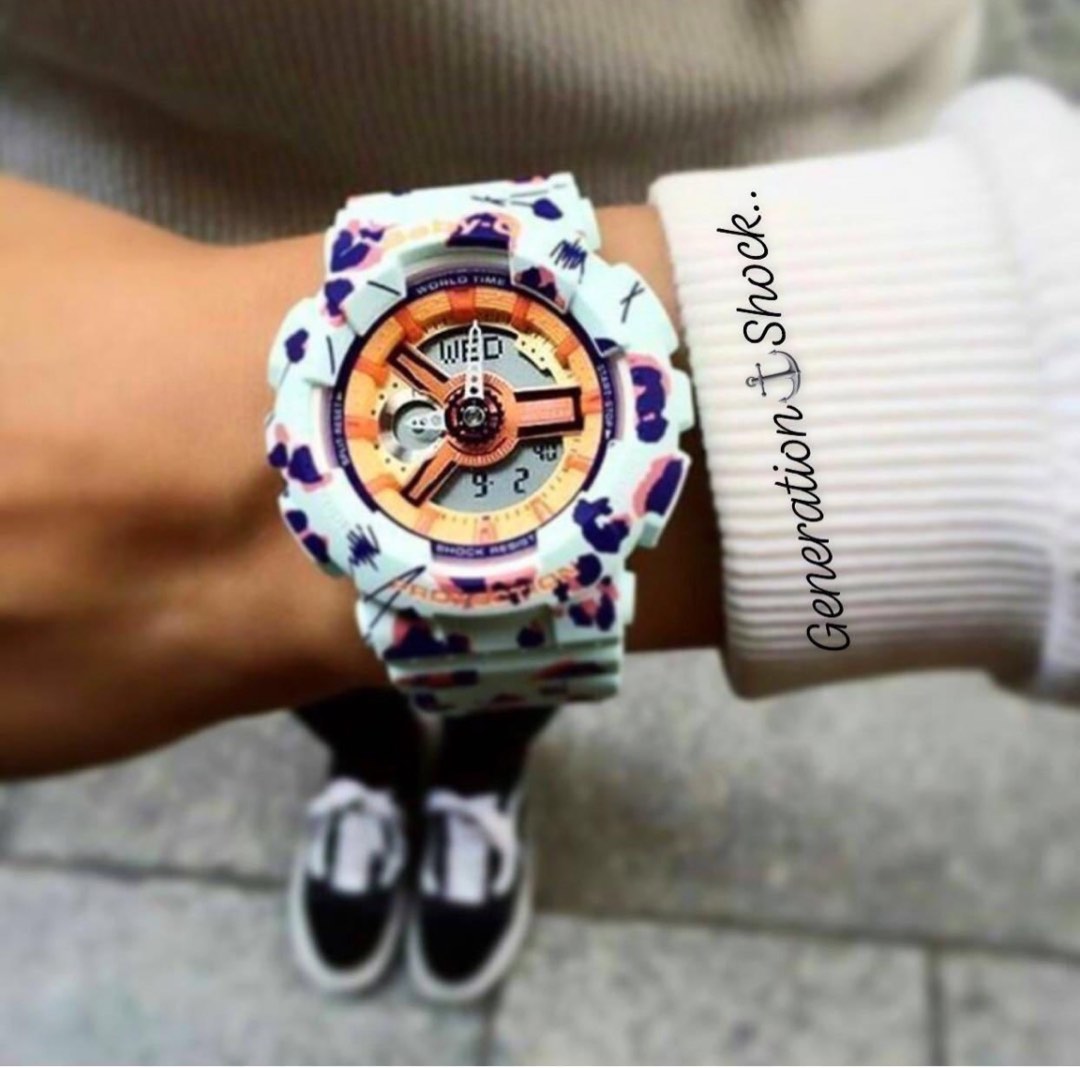 CASIO Baby-G 'Light Green' BA-110FL-3A, Women's Fashion, Watches ...