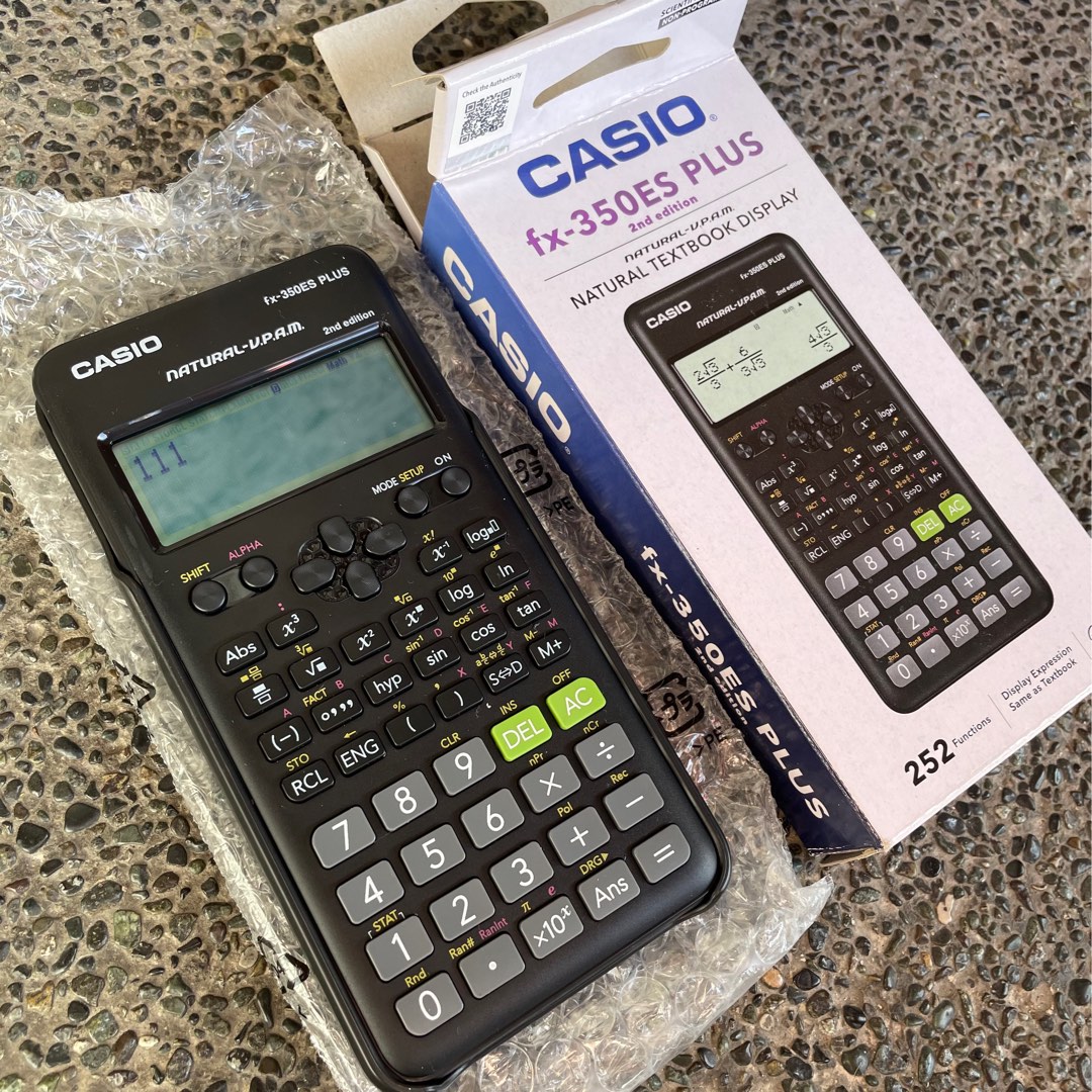 CASIO Scientific Calculator FX 350ES Plus, Mobile Phones & Gadgets ...