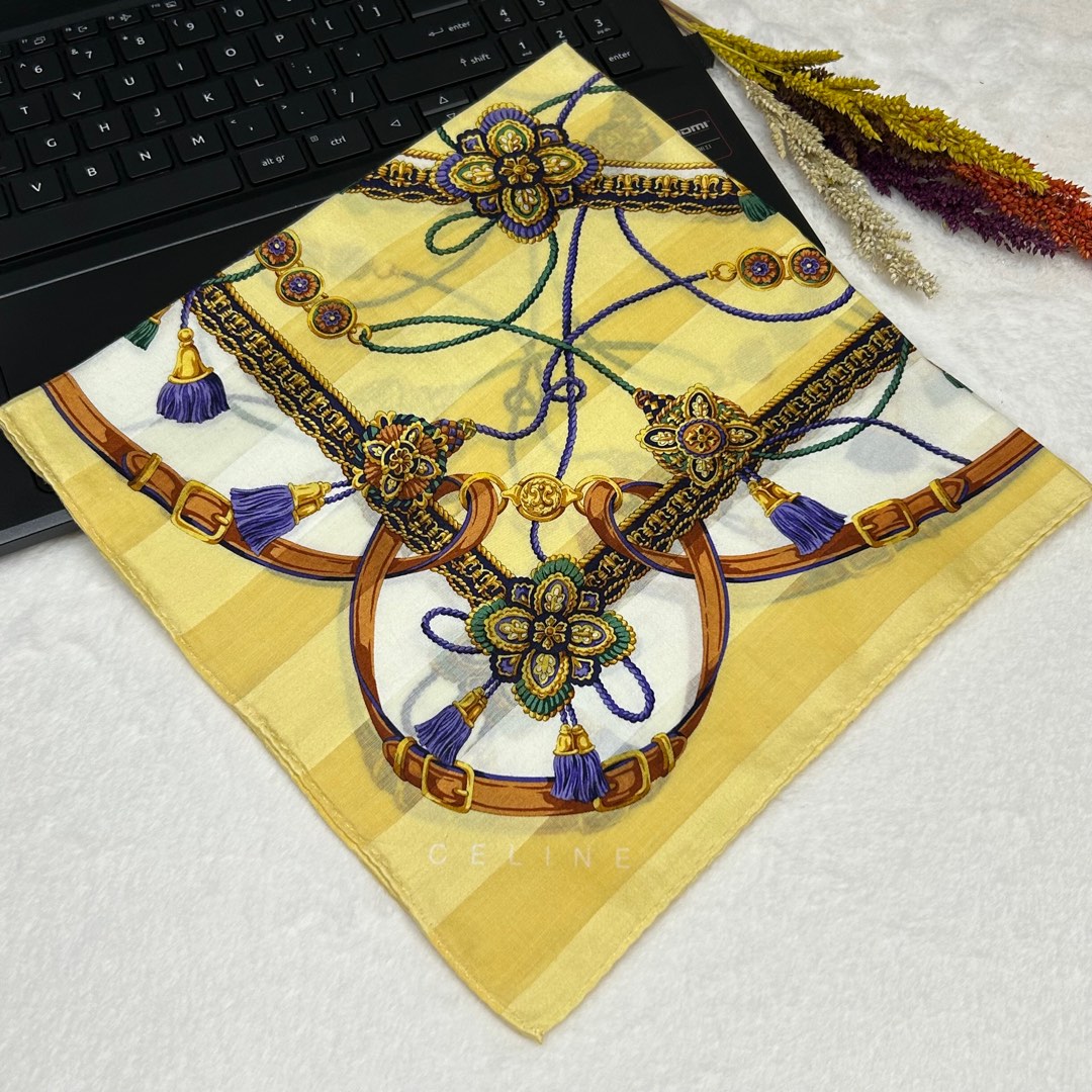 Celine Large Handkerchief, Men's Fashion, Watches & Accessories ...