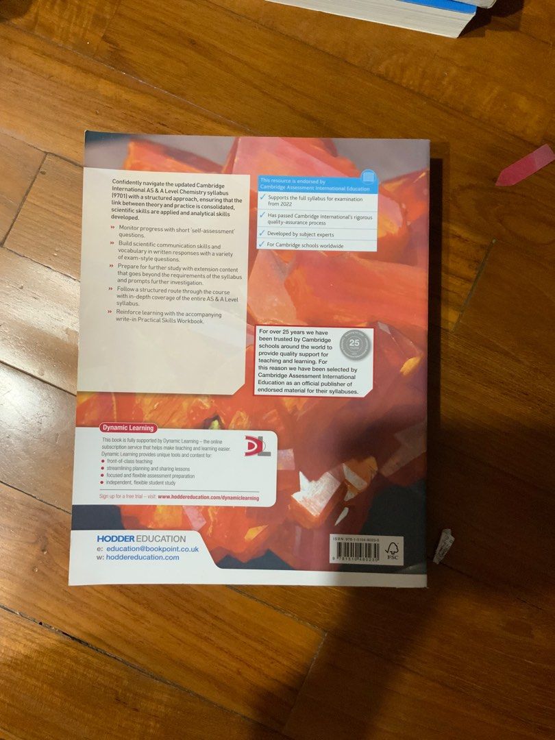 Chemistry for Cambridge International AS & A level course book, Hobbies ...
