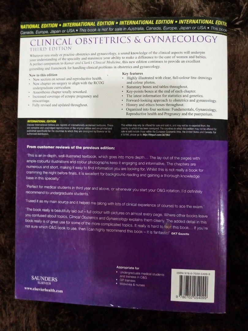 Clinical obstetrics & gynaecology, Hobbies & Toys, Books & Magazines, Textbooks on Carousell