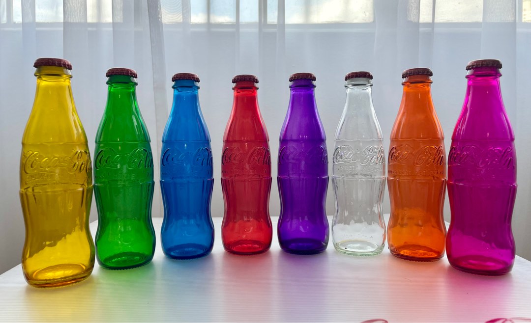 Coca-Cola Colored Glass Bottles Mexico. Empty, Hobbies & Toys ...