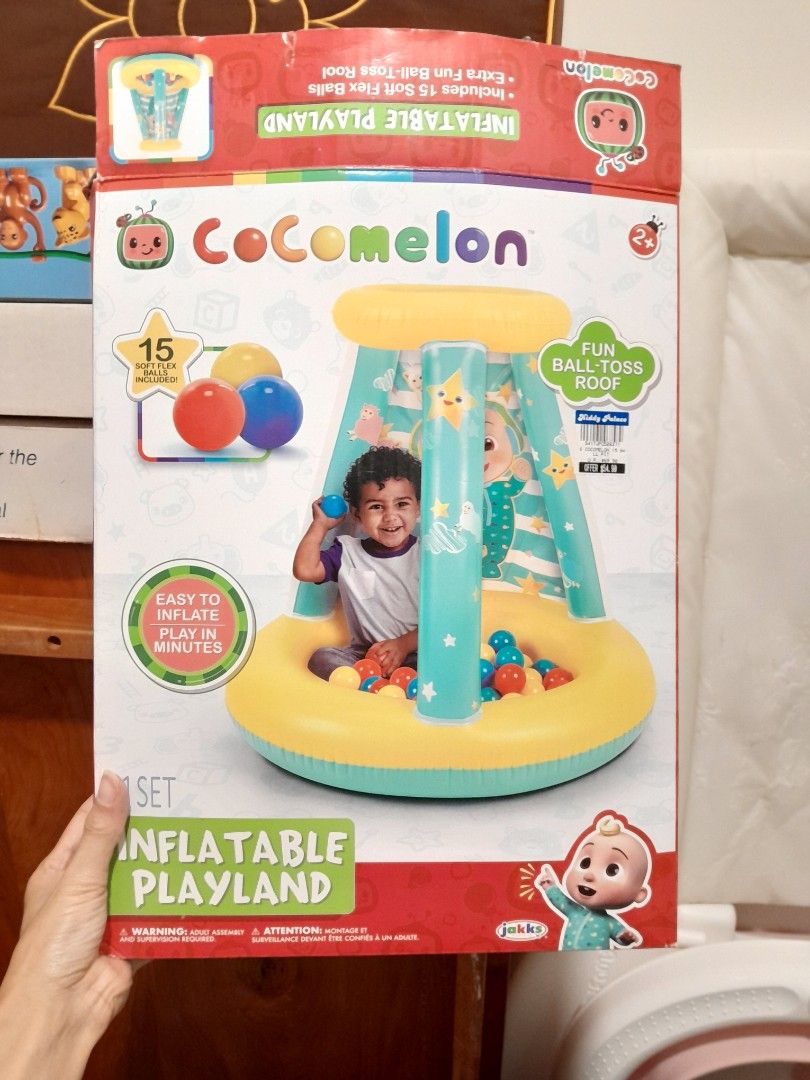 Cocomelon inflatable playland ball pit, Babies & Kids, Infant Playtime ...