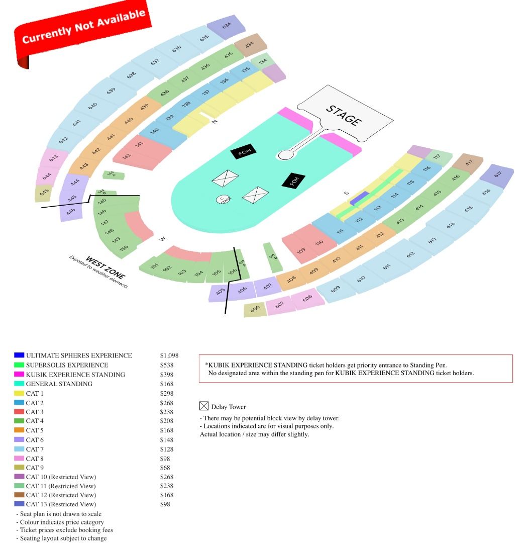 Coldplay 30 Jan Cat 12 Single Ticket Row: D Seat: 9, Tickets & Vouchers, Event Tickets on Carousell