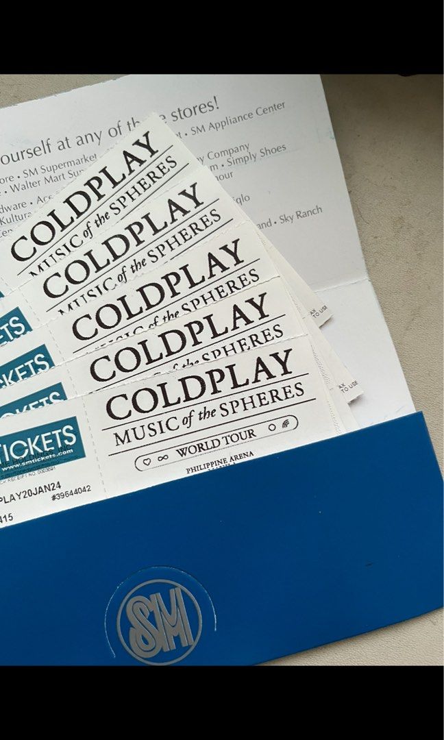 Coldplay Ticket, Tickets & Vouchers, Event Tickets on Carousell