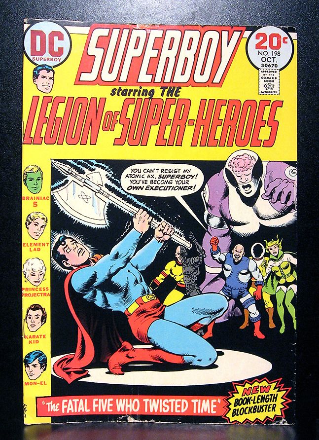 COMICS: DC: Superboy #198 (1973), Legion of Super-Heroes app - Dave ...