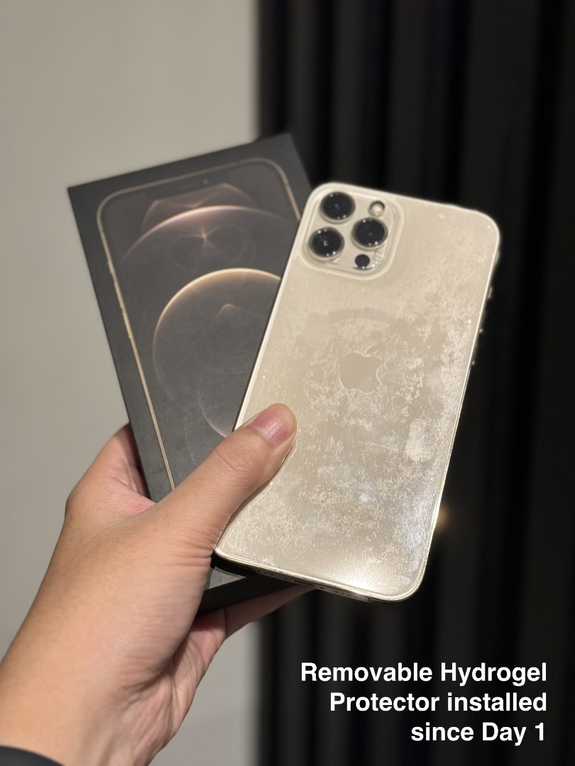 Complete Factory Unlocked iPhone 12 Pro Max - 128 GB, Gold, Mobile ...