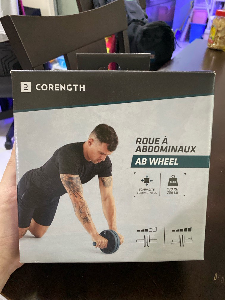 Corength abs wheel roller, Sports Equipment, Exercise & Fitness, Cardio ...