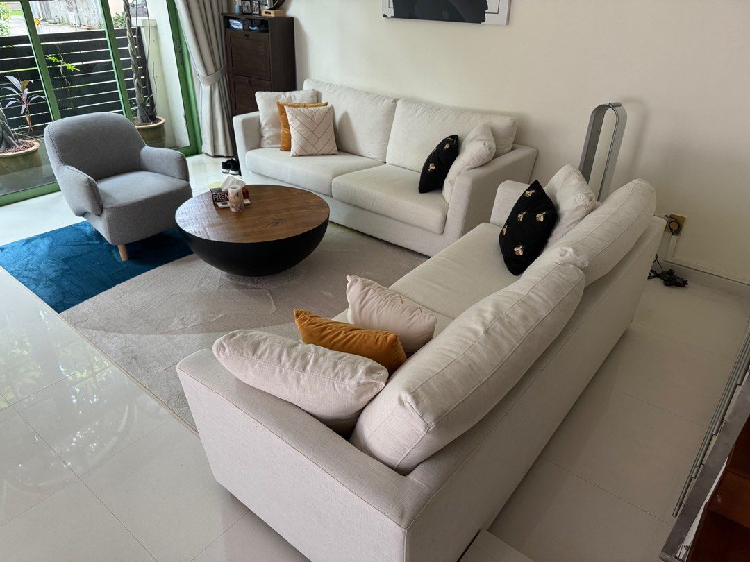 Corvina 3 Seater Sofa, Furniture & Home Living, Furniture, Sofas on Carousell