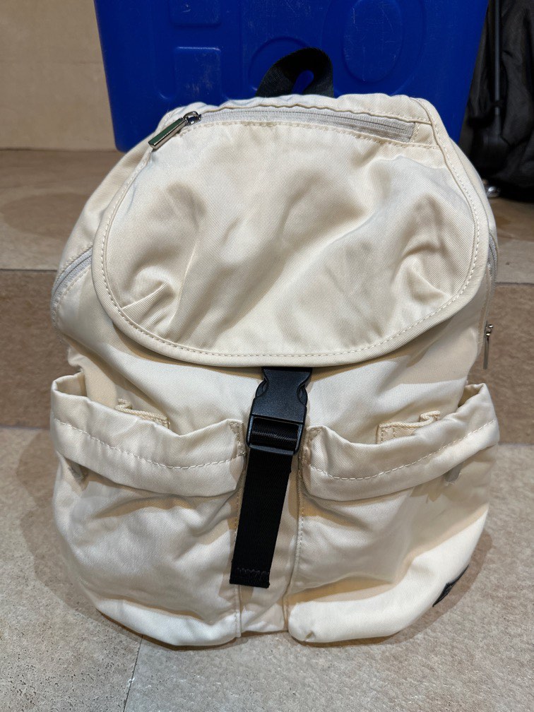 Cream backpack, Women's Fashion, Bags & Wallets, Backpacks on Carousell