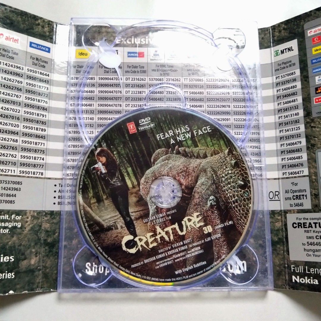 Creature 3D Hindi DVD, Hobbies & Toys, Music & Media, CDs & DVDs on ...