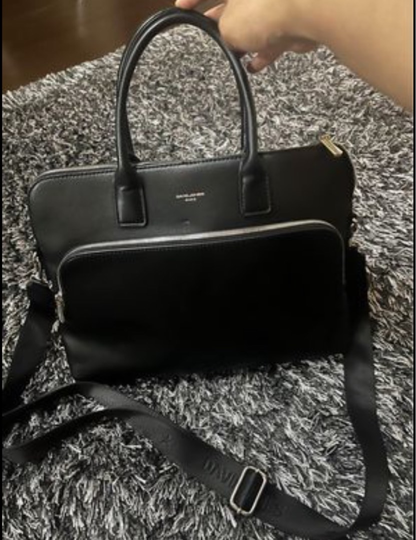 David Jones Leather Laptop Bag (fits a 13-inch laptop), Luxury, Bags ...