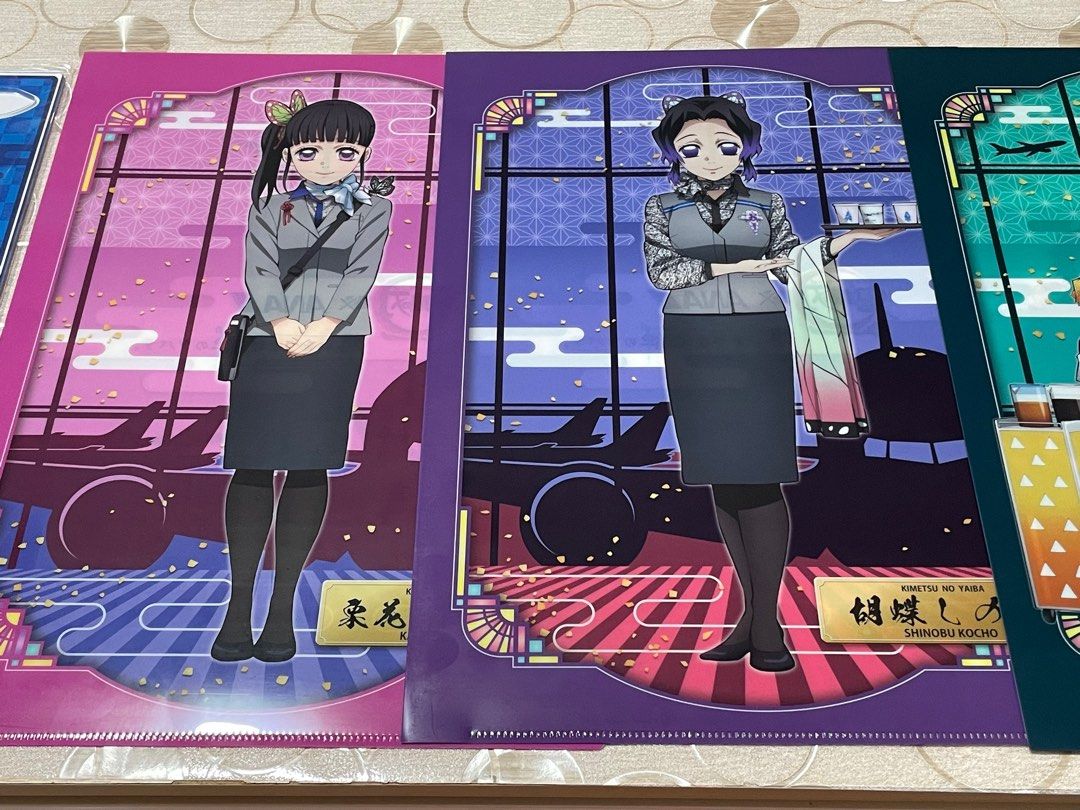 Demon Slayer x ANA stands and folders, Hobbies & Toys, Toys & Games on ...