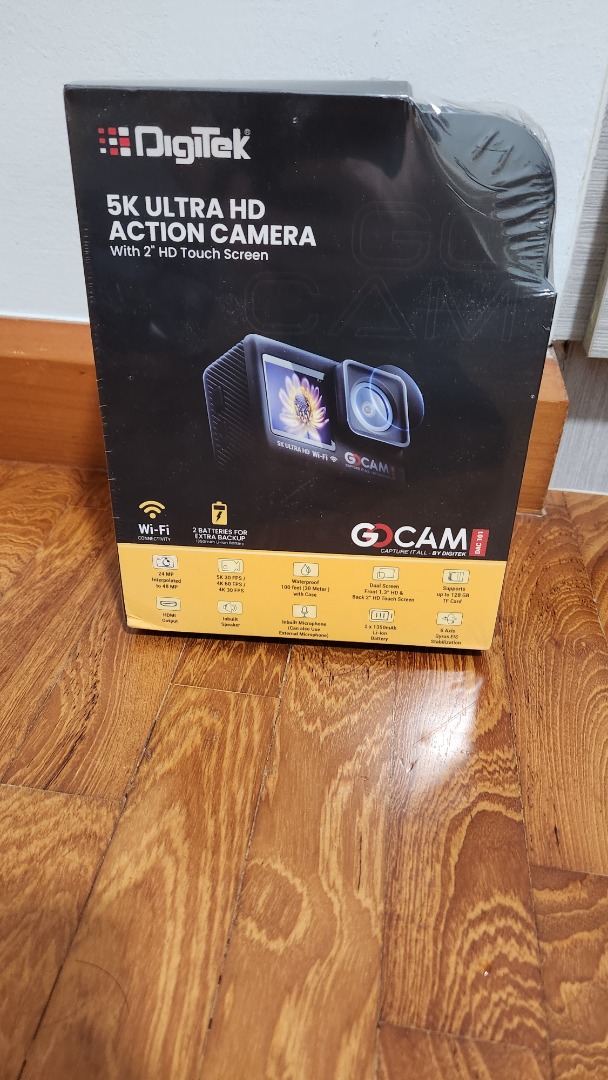Digitek GO Cam 5k Ultra HD, Photography, Video Cameras on Carousell