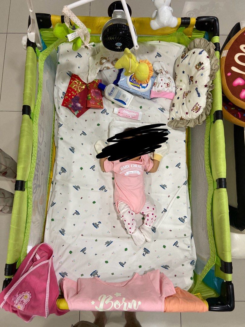 Disney Mickey Baby Playpen Play yard, Babies & Kids, Baby Nursery ...