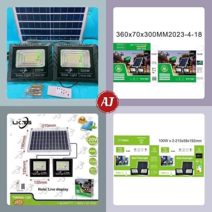 double solar light w/one solar panel, Furniture & Home Living, Lighting ...