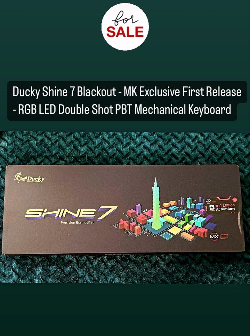 Ducky Shine 7 Blackout - MK Exclusive First Release - RGB LED Double ...