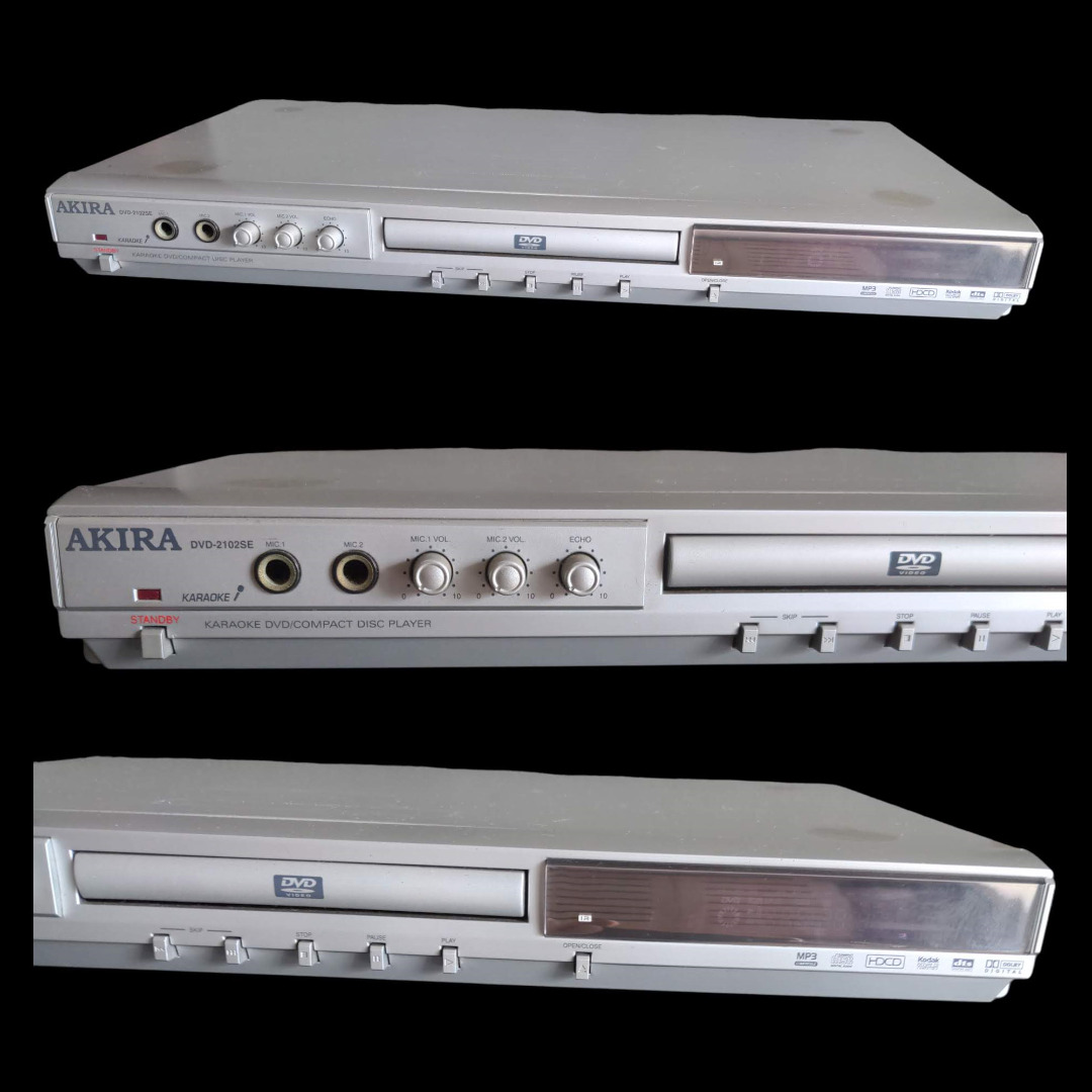 DVD CD Player Karaoke Akira DVD-2102SE, TV & Home Appliances, TV ...