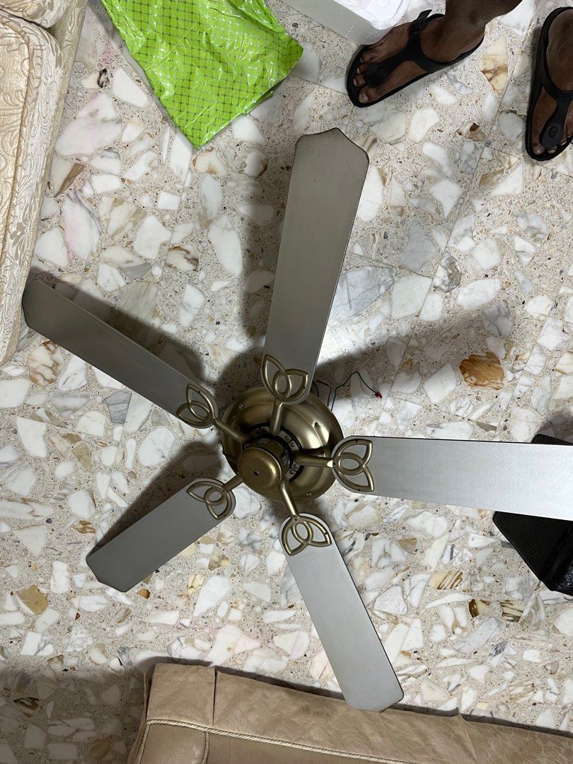 Elmark brand 5 blade Ceiling Fan with 3 speed, Furniture & Home Living ...
