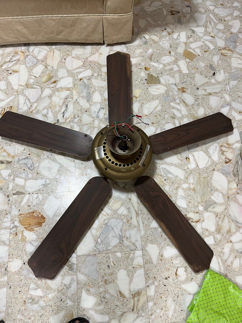 Elmark brand 5 blade Ceiling Fan with 3 speed, Furniture & Home Living ...
