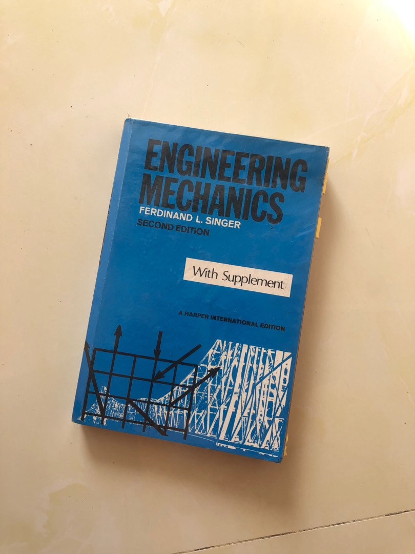 Engineering Mechanics by Ferdinand L Singer 2nd Ed, Hobbies & Toys ...