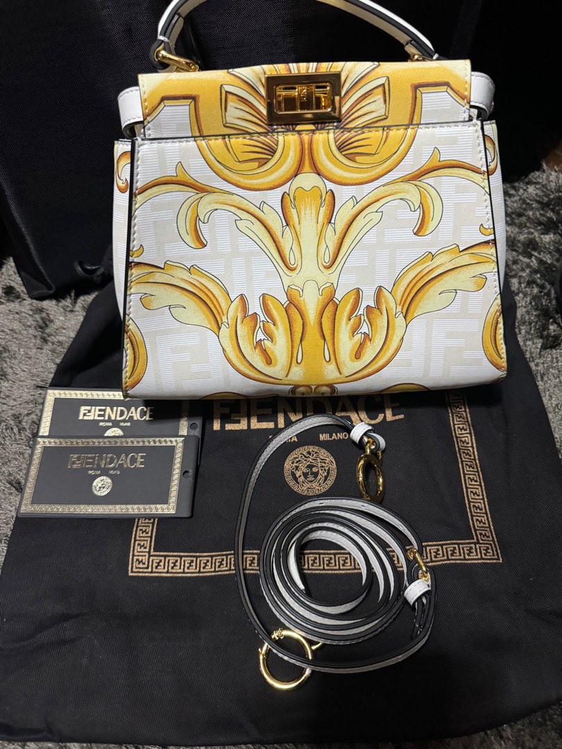 Extremely Rare Authentic Fendace mini peekaboo cherubim, Luxury, Bags ...