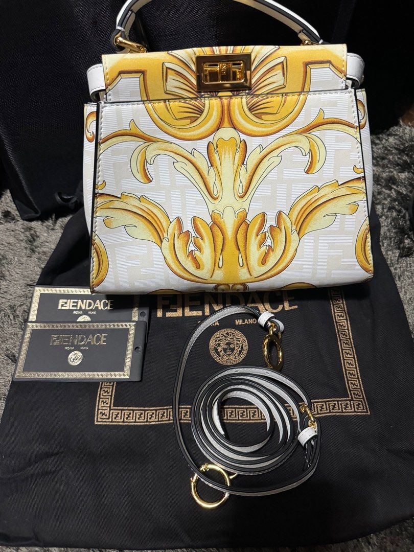 Extremely Rare Authentic Fendace mini peekaboo cherubim, Luxury, Bags ...