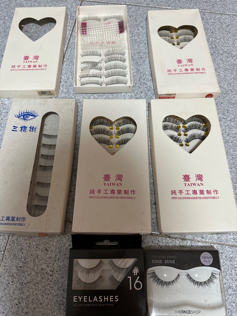False Eyelashes /Falsies ASSORTED, Beauty & Personal Care, Face, Makeup ...