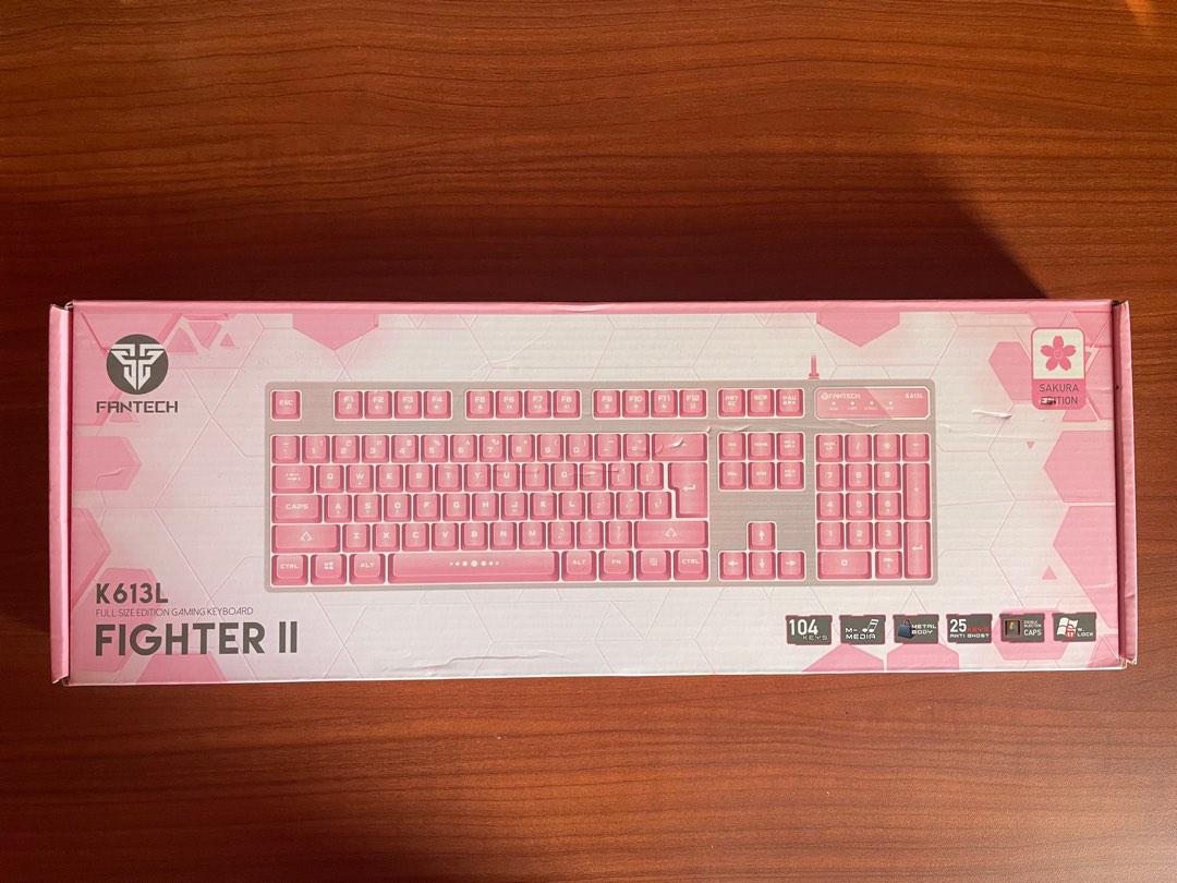 Fantech K613L Fighter II Sakura Edition Keyboard, Computers & Tech ...