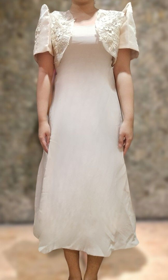 Filipiniana dress and bolero set for rent (graduation + oathtaking ...