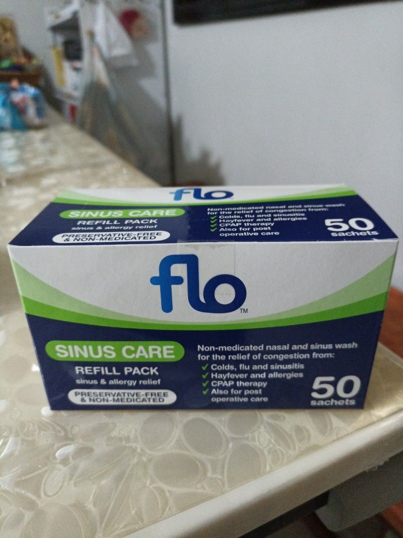 Flo Sinus Care Refill Pack (50 sachets), Health & Nutrition, Medical ...