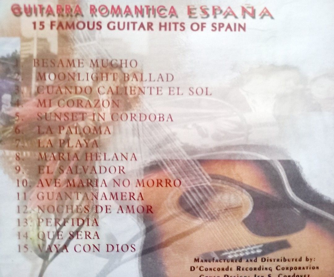 For Sale Romantic Guitar CDs Set, Hobbies & Toys, Music & Media, CDs ...