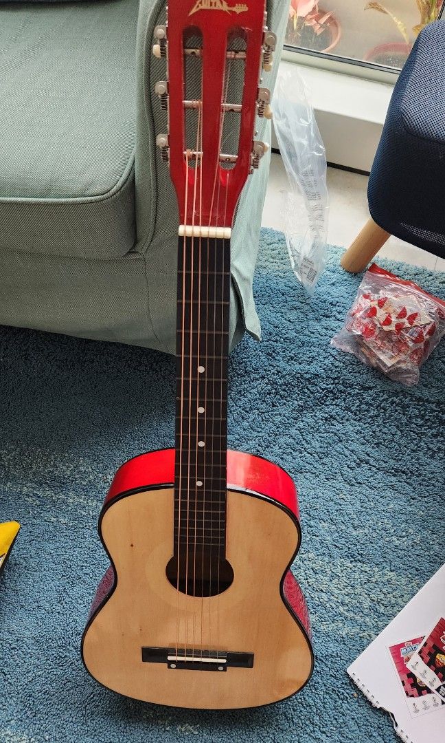 Guitar (small size) six string, Hobbies & Toys, Music & Media, Musical ...