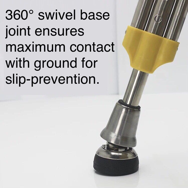 Heavy Duty Anti-Slip 360 Swivel Base For Walking Aids, Health ...