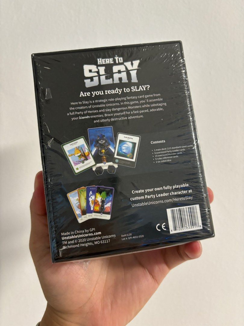 Here To Slay Base Game (Free Shipping WM), Hobbies & Toys, Toys & Games ...