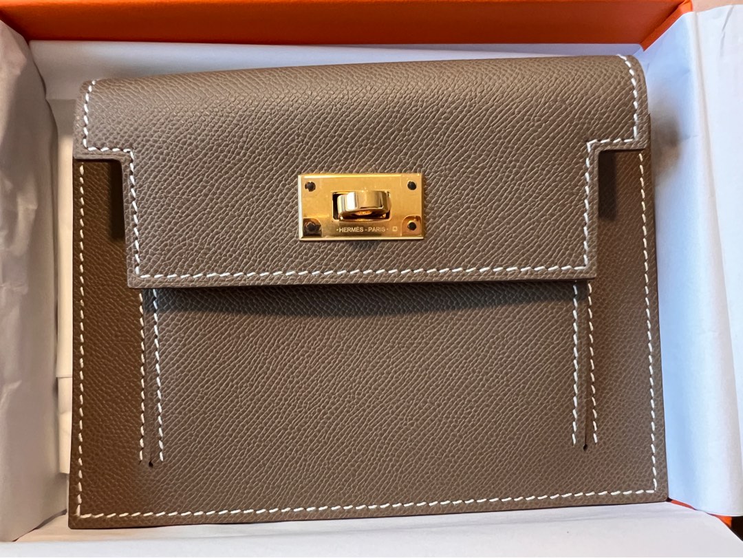 Hermes Kelly compact wallet, Luxury, Bags & Wallets on Carousell