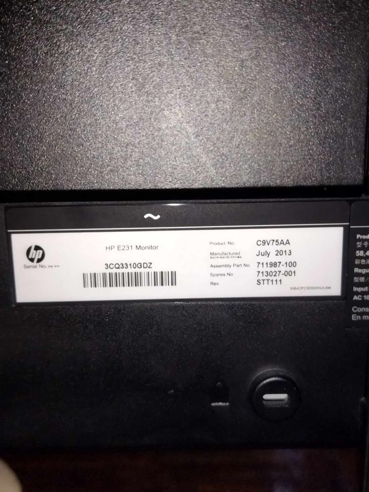 HP EliteDisplay E231 23-inch LED Backlit Full HD Monitor, Computers ...